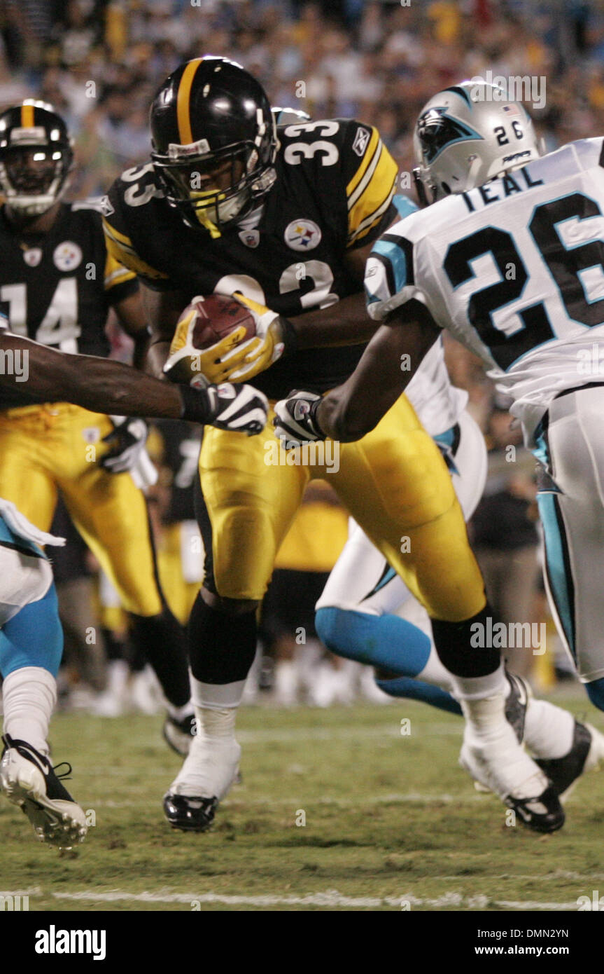 September 3, 2009: Pittsburgh Steelers running back Isaac Redman #33 ...