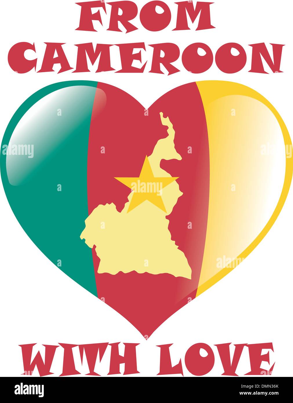 Country cameroon map Stock Vector Images - Alamy