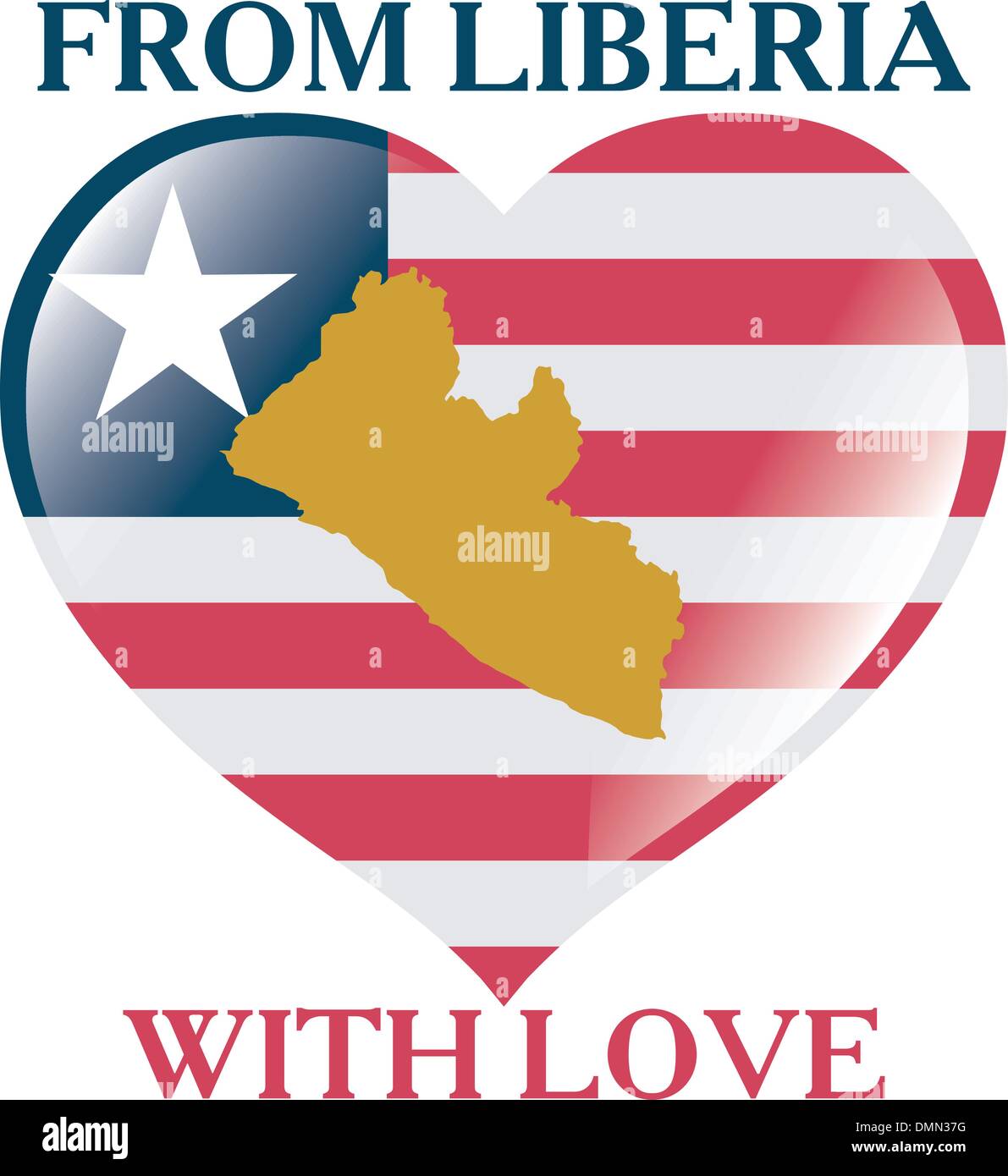 Liberia shape Stock Vector Images - Alamy