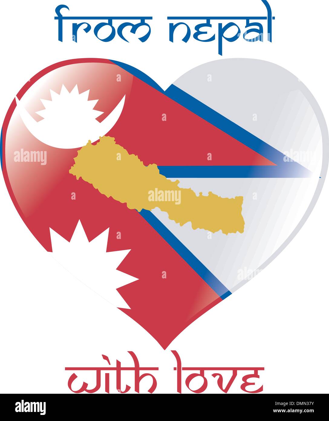 Nepal political symbol Stock Vector Images - Alamy