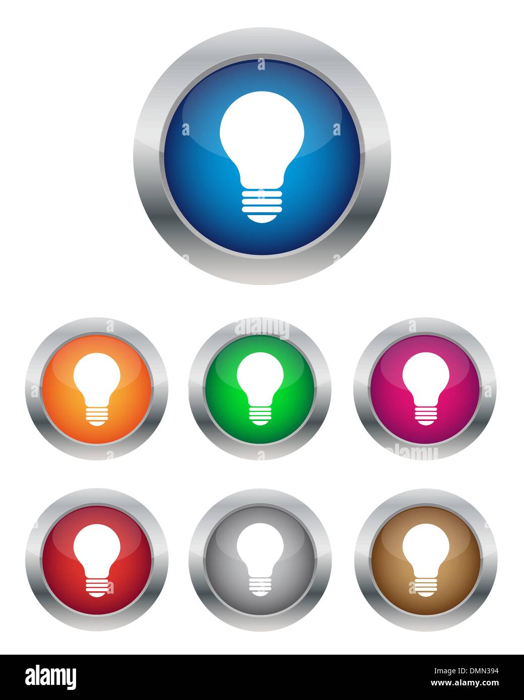 Round glass lamp isolated Stock Vector Images - Alamy