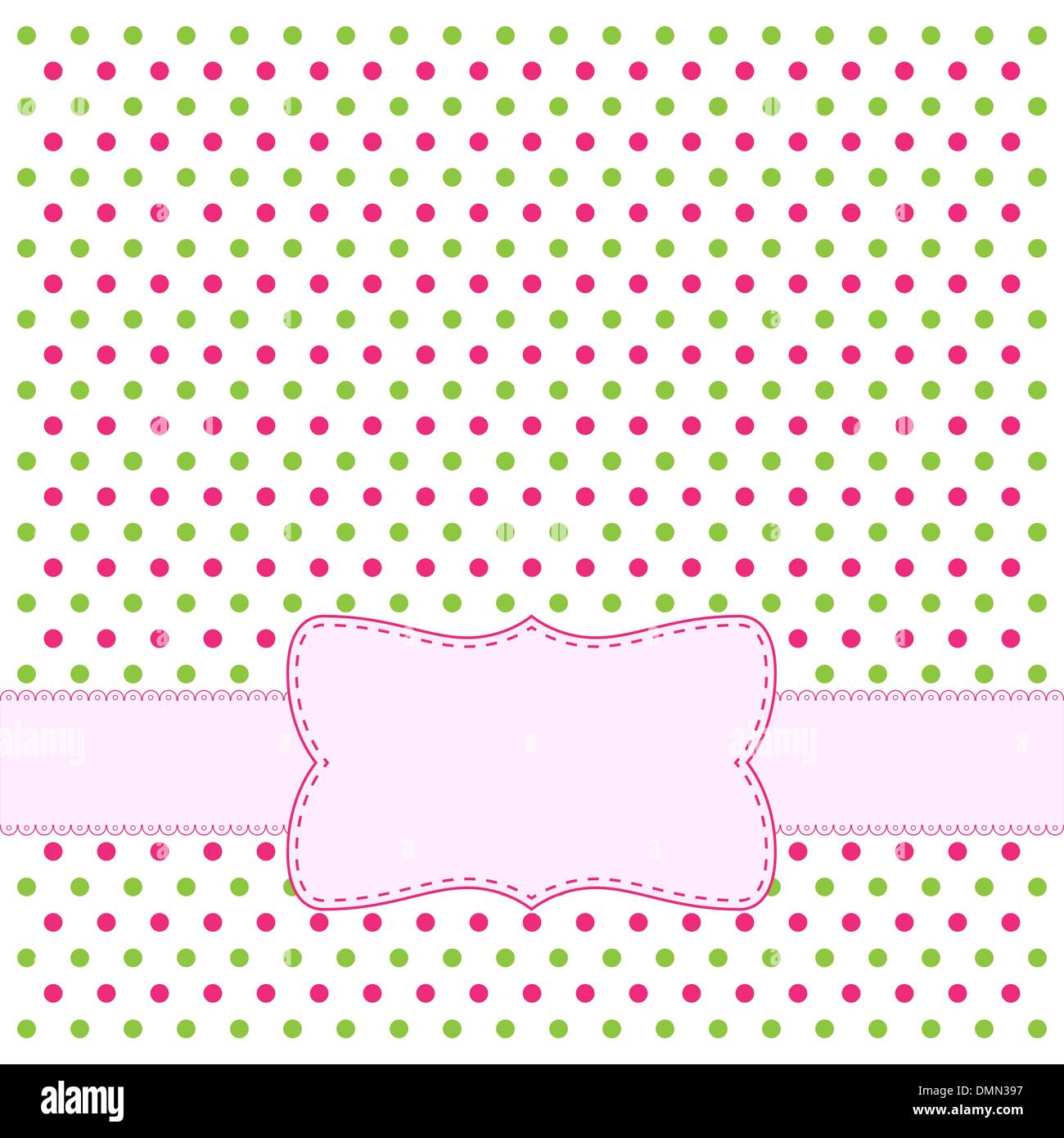 Polka dot design frame Stock Vector Image & Art - Alamy