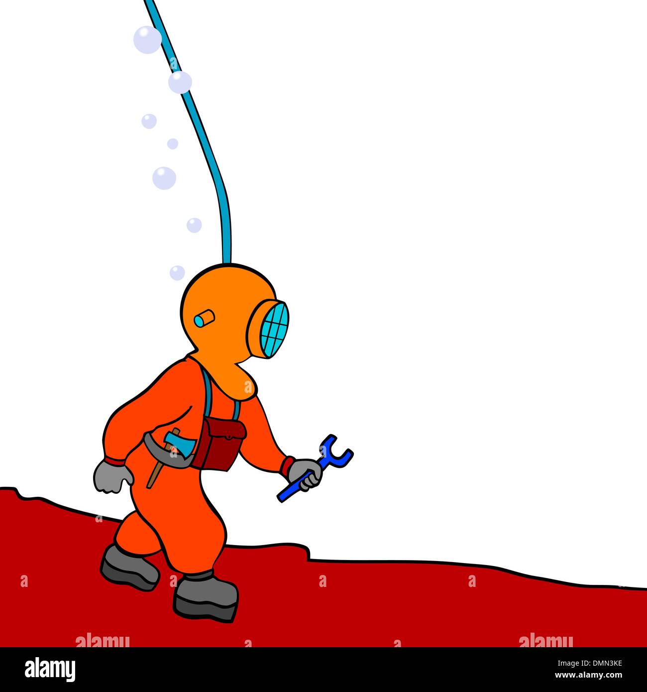 Deep Sea Diving Cartoon