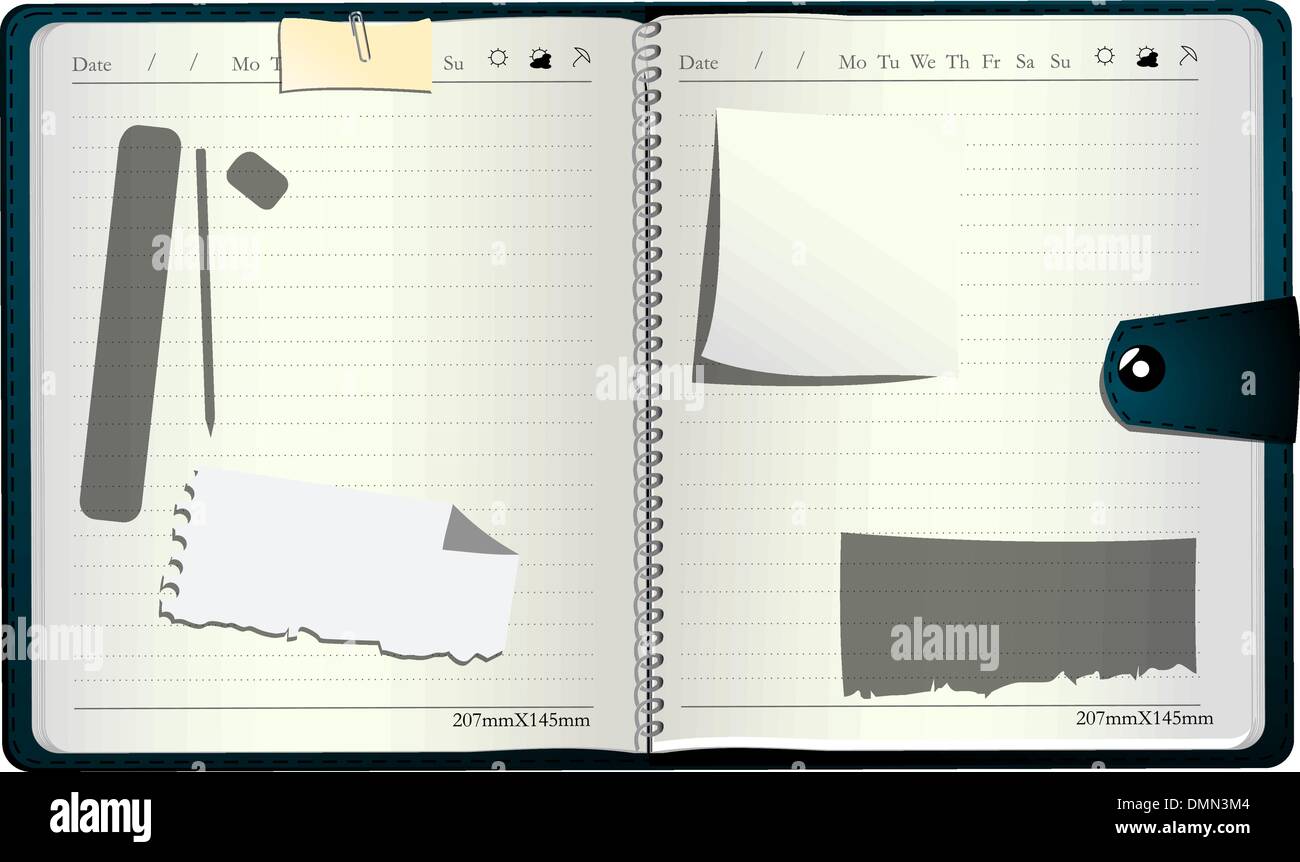 Open copybook Stock Vector Images - Alamy