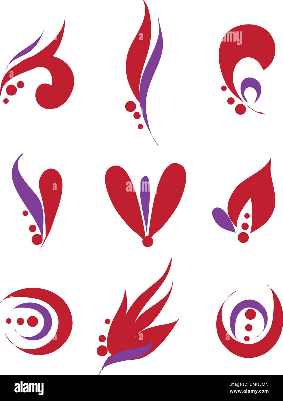 Set of different abstract symbols for design Stock Vector Image & Art ...