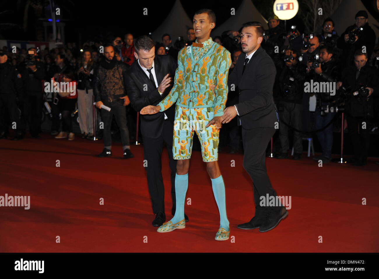 Cannes, France. 18th Dec, 2013. Stromae arrives for the NRJ Music ...