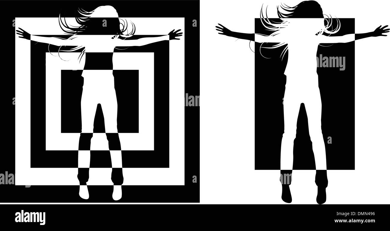 Abstract silhouette Stock Vector Images - Alamy