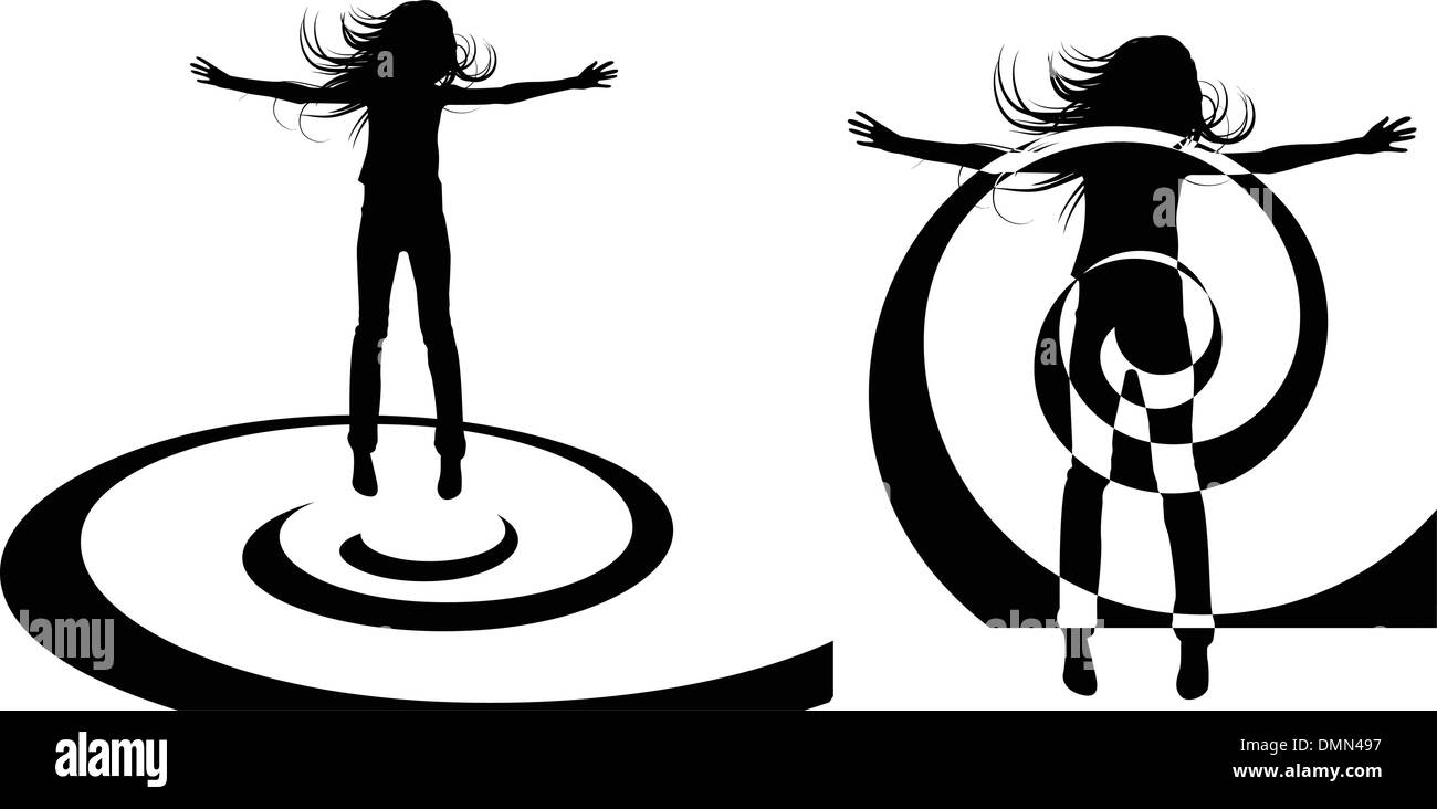 Abstract silhouette Stock Vector Images - Alamy