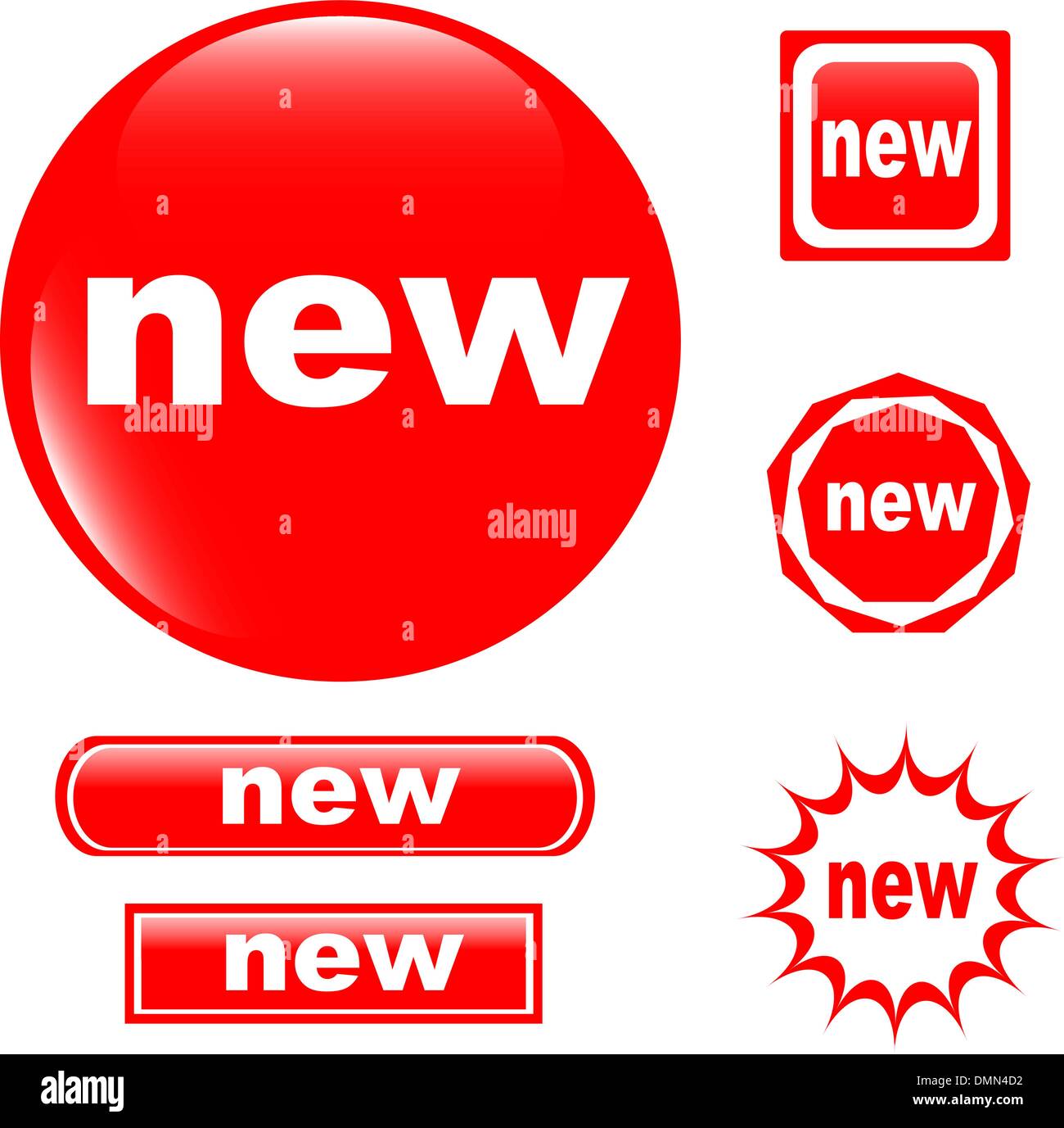 Red glossy link button Stock Vector Images - Alamy