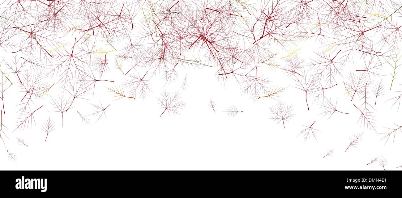 Autumn composition on orange Stock Vector Images - Alamy