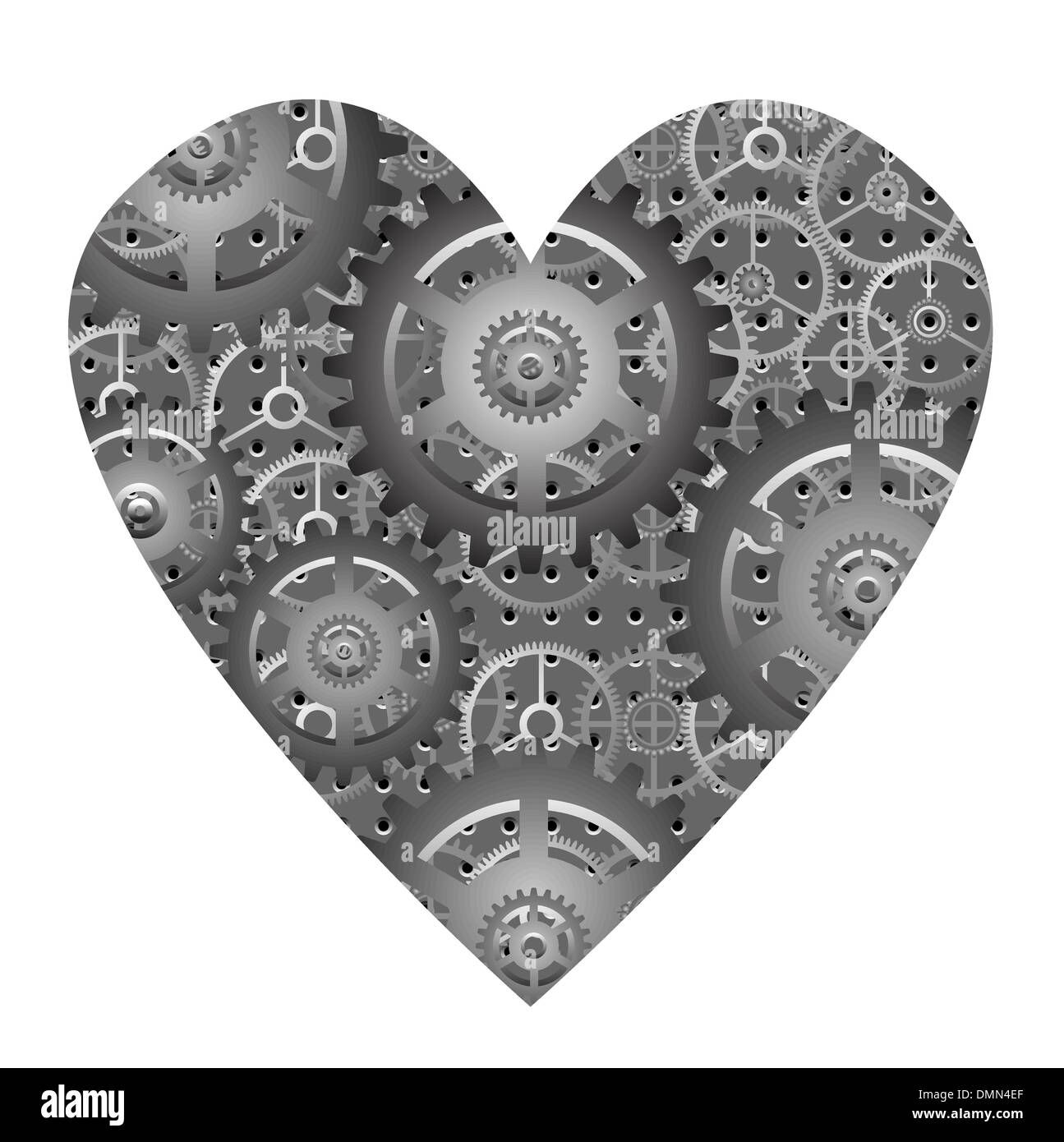 mechanical heart - vector Stock Vector Image & Art - Alamy