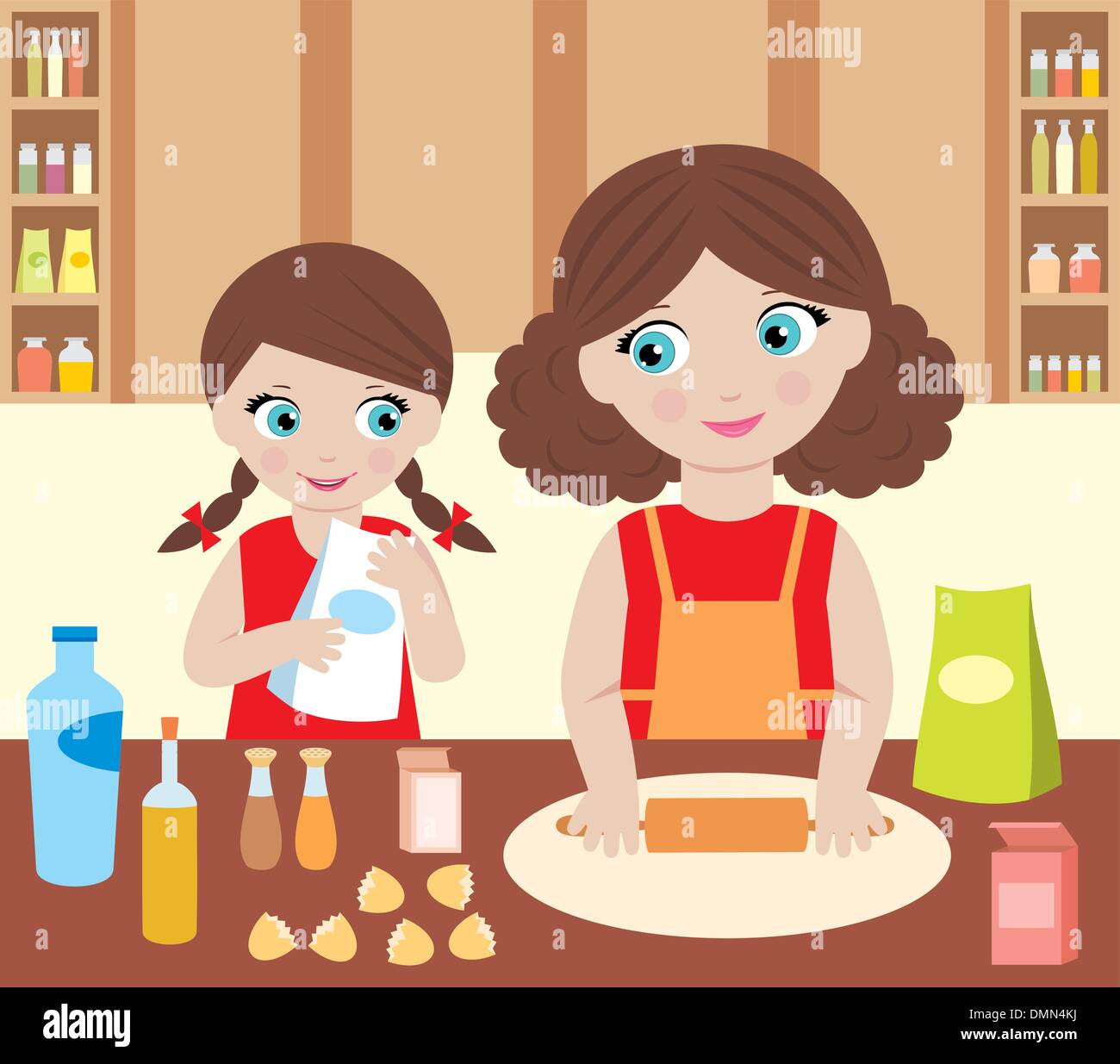 Baking Cartoon Mother