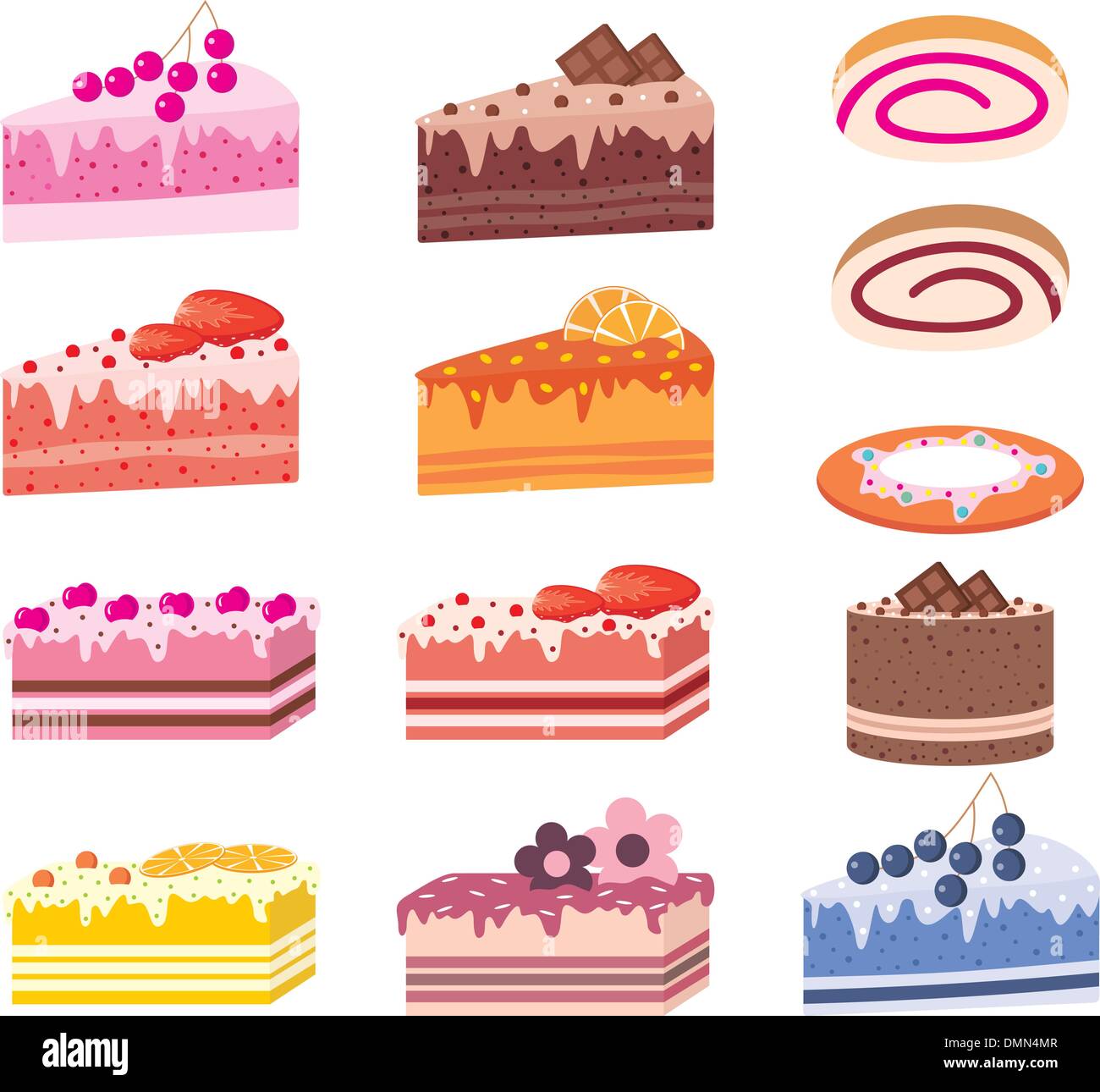Pastry cakes confectionery sweets Stock Vector Images - Alamy