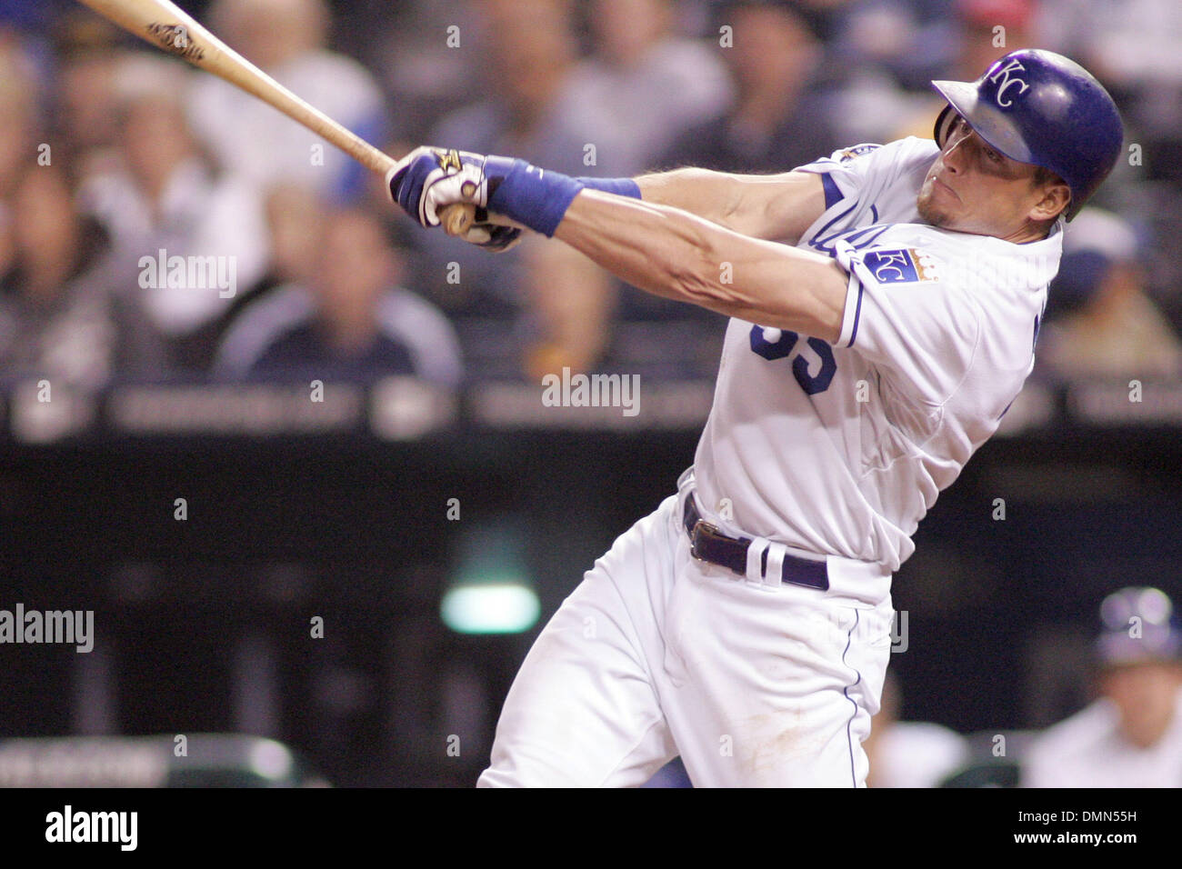 4 September 2009: Kansas City Royals center fielder Mitch Maier makes ...