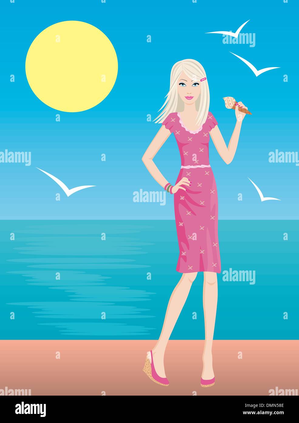 Adult ice cream Stock Vector Images - Alamy