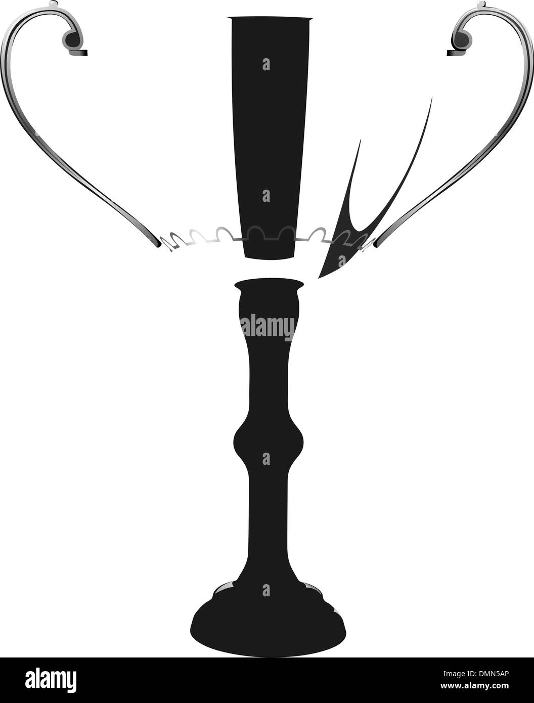 Winner cup vector vectors Black and White Stock Photos & Images - Alamy