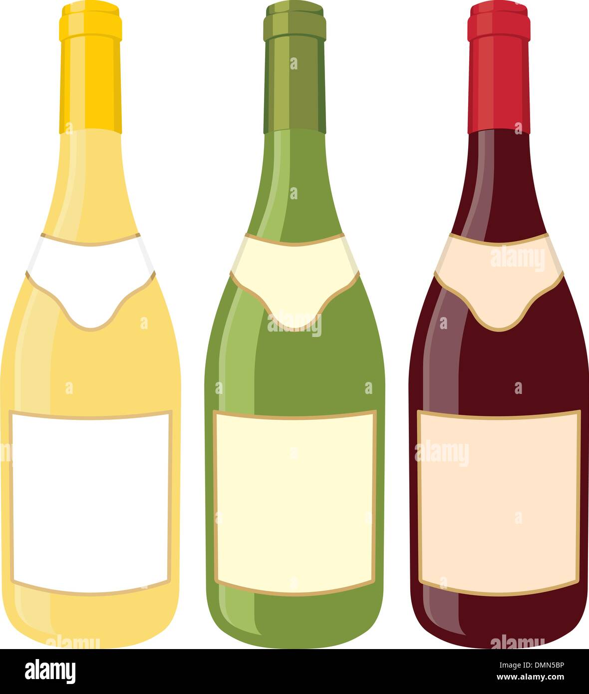 Green bottle yellow label Stock Vector Images - Alamy