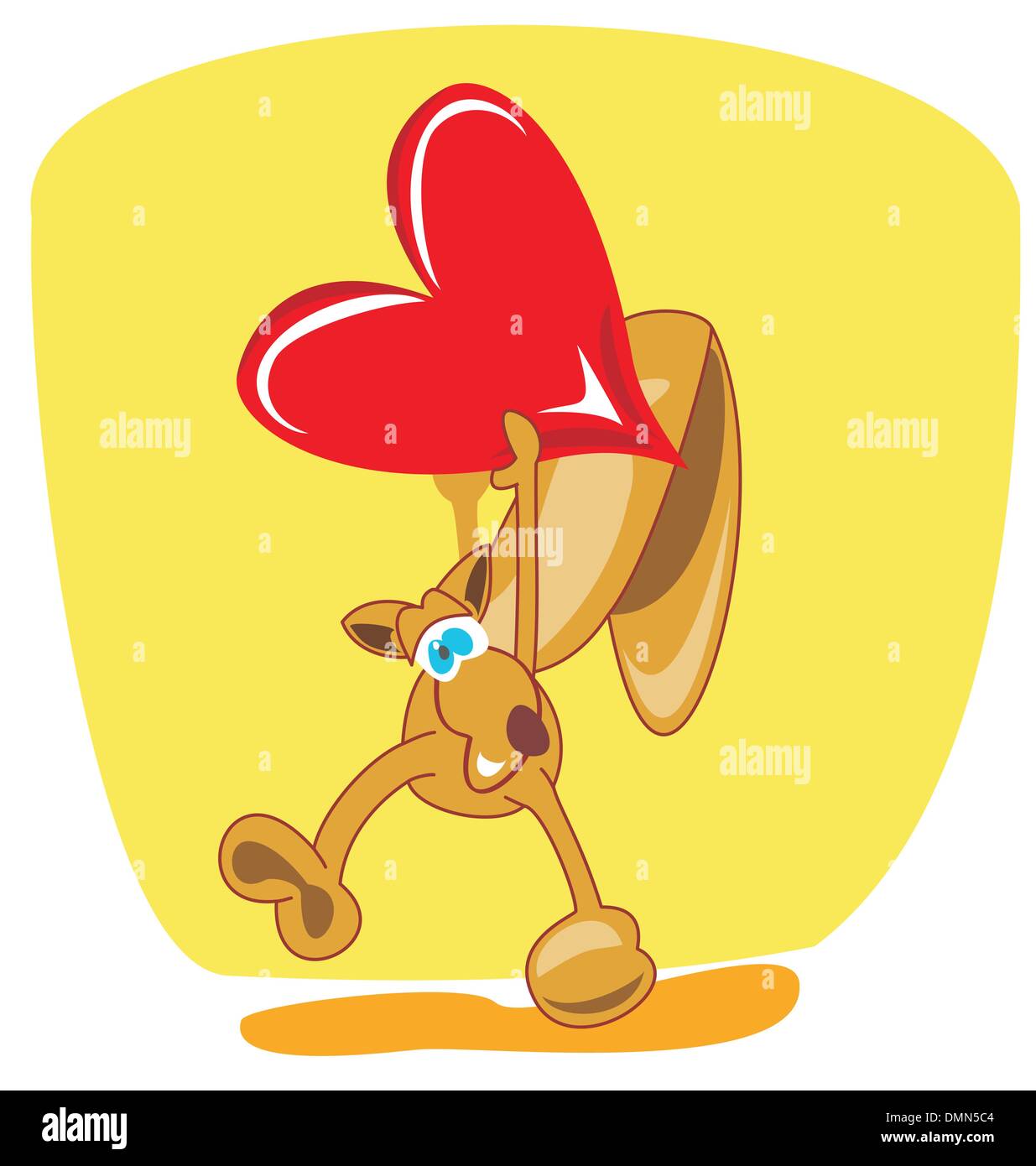 Squirrel with heart Stock Vector Image & Art - Alamy