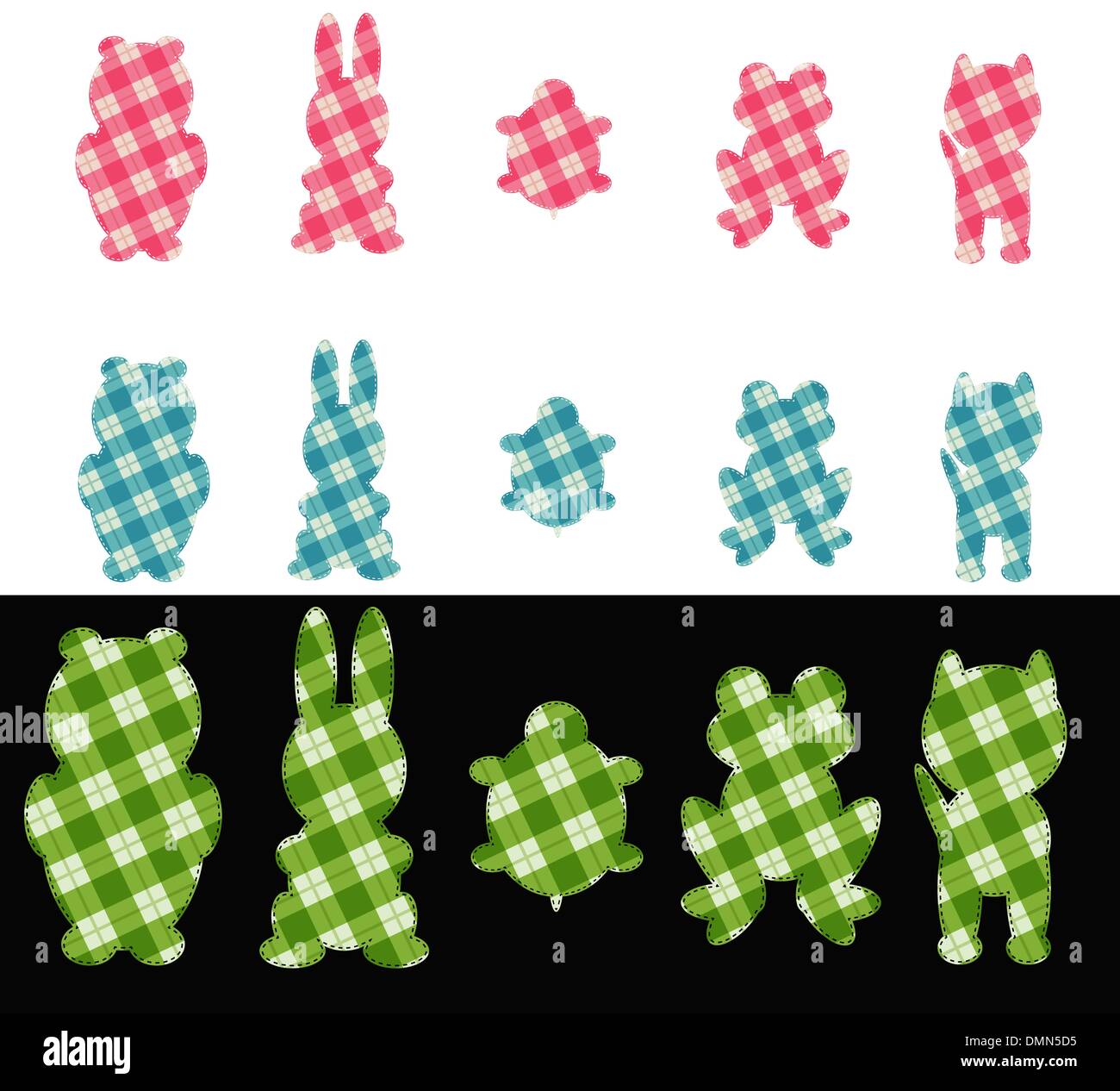 Patch In The Shape Of An Animal Stock Vector Image & Art - Alamy