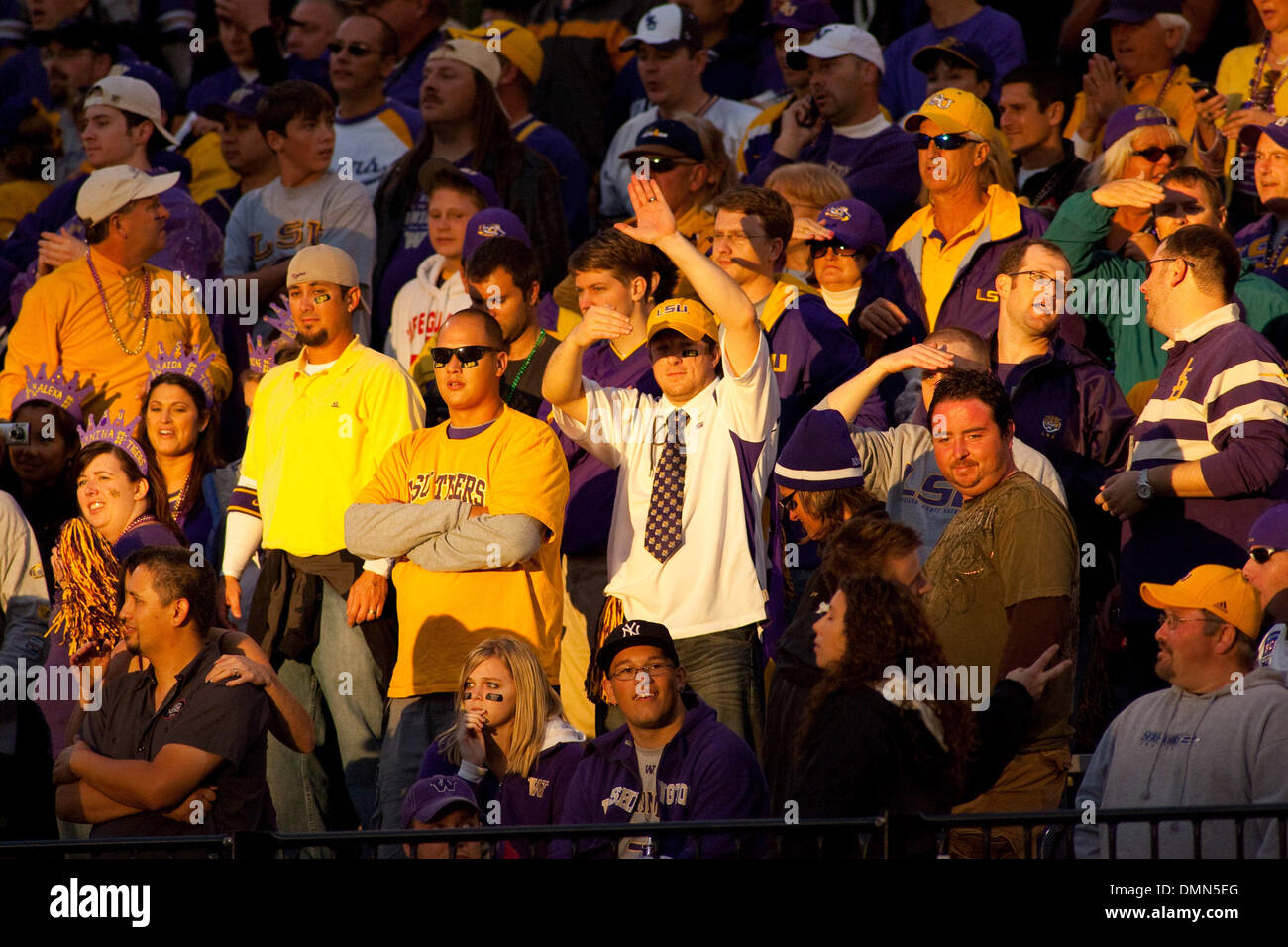 05 September 2009: LSU fans during the Louisiana State University ...