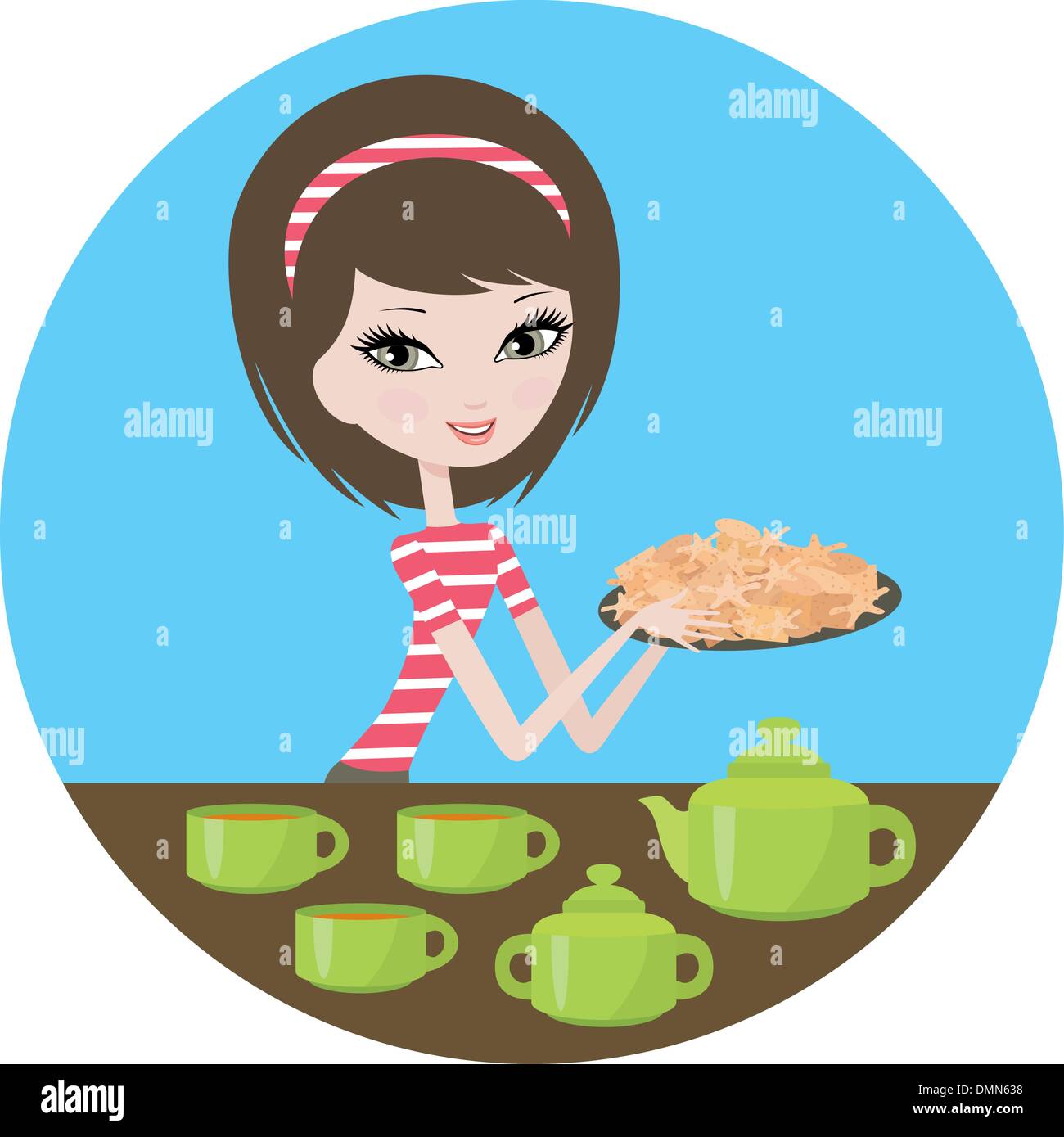 Cartoon cookies plate hi-res stock photography and images - Alamy
