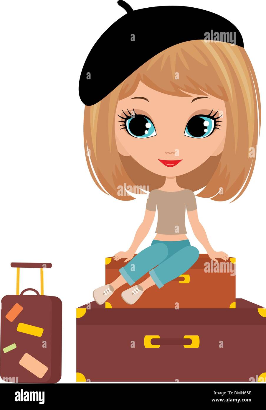 Brown toddler Stock Vector Images - Alamy