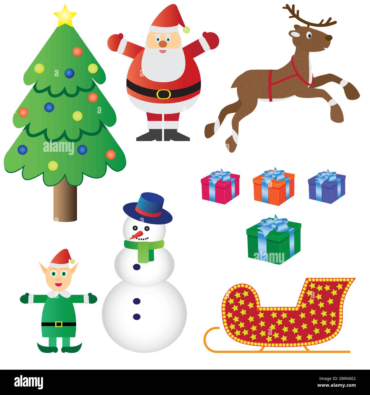 Gift box christmas theme Stock Vector Images - Alamy