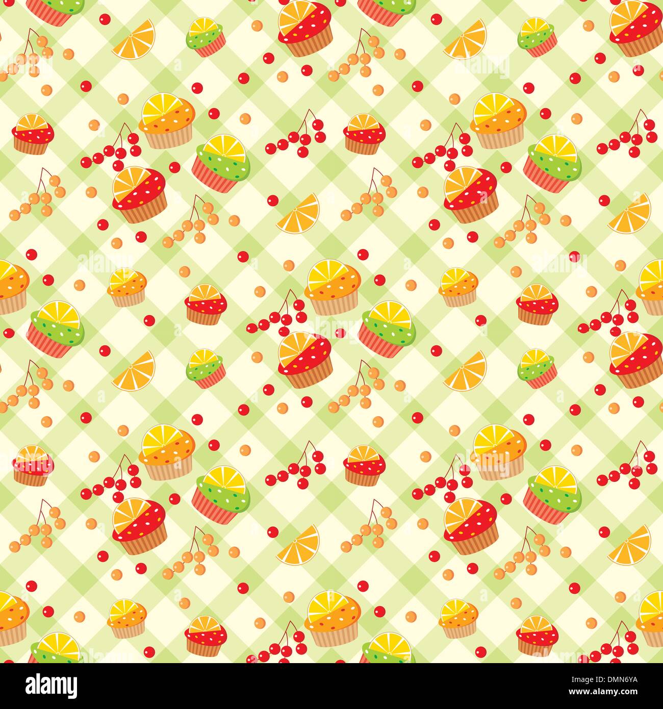 Seamless cupcake pattern Stock Vector Image & Art - Alamy