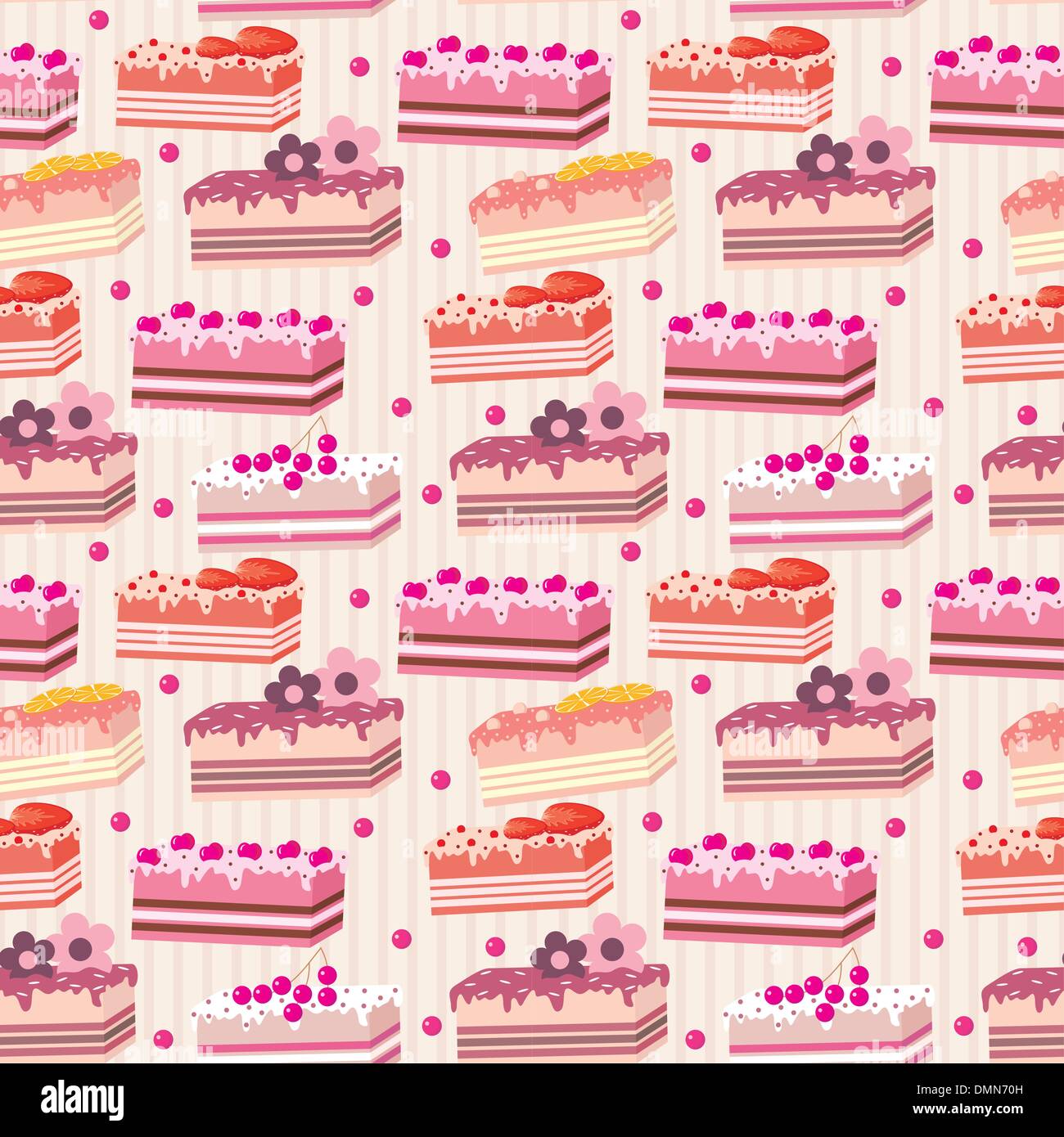 Seamless cake pattern Stock Vector Image & Art - Alamy