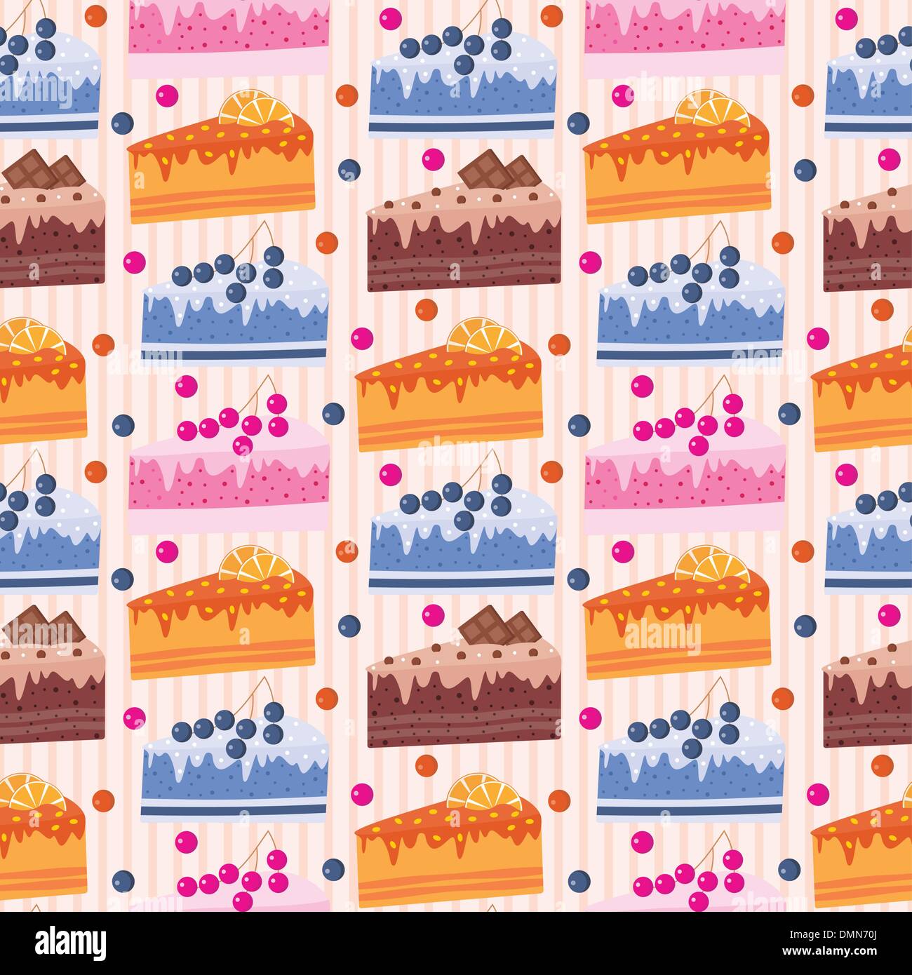 Seamless cake pattern Stock Vector Image & Art - Alamy