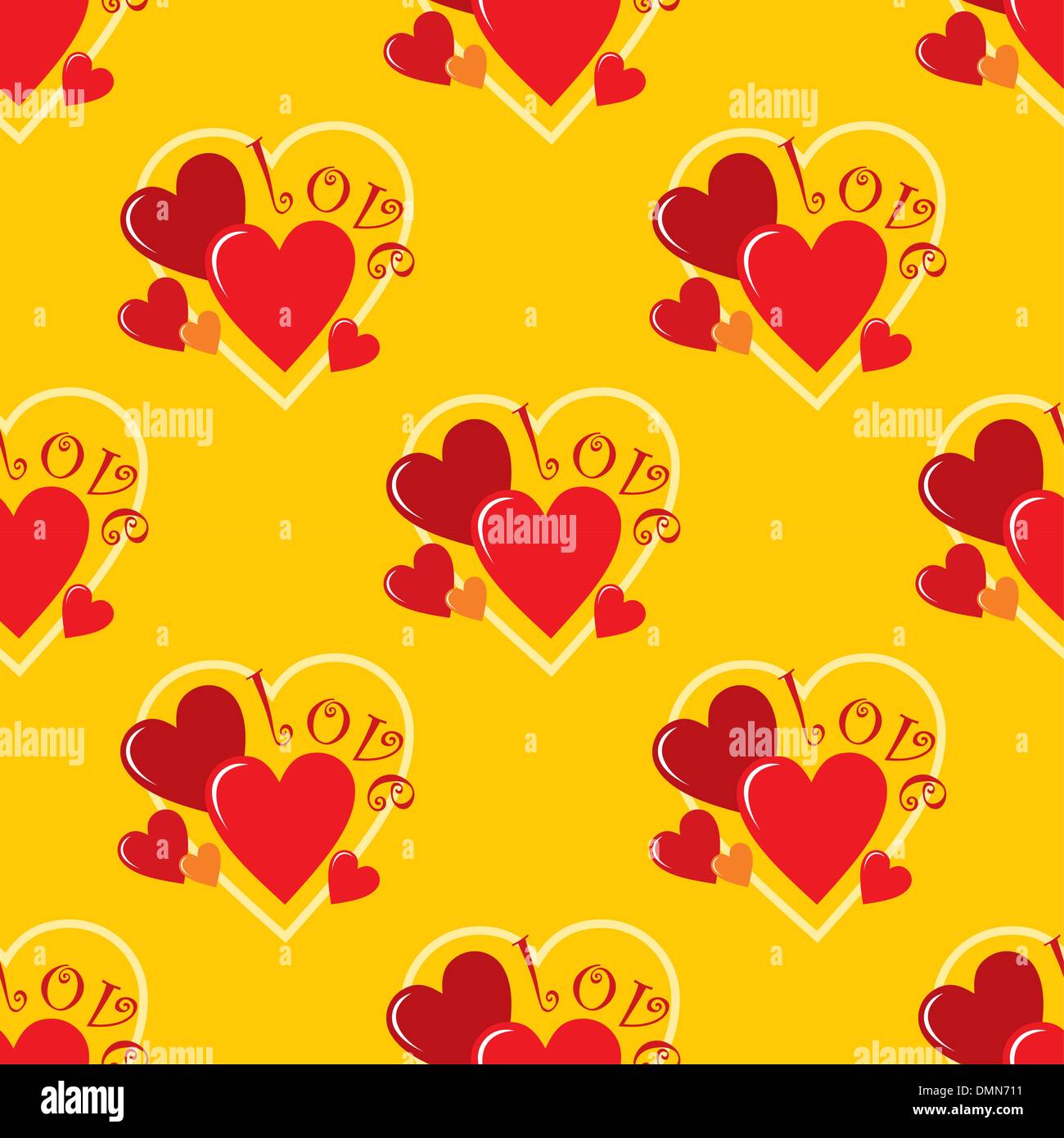 Horizontal hearts pattern hi-res stock photography and images - Alamy