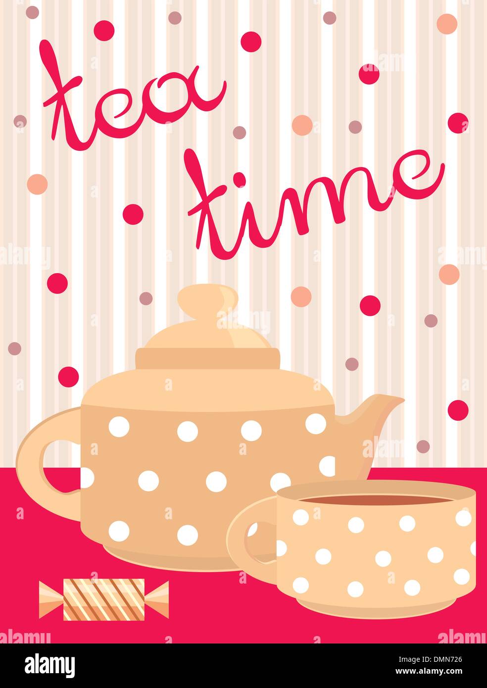 Card. Menu Tea service Stock Vector Image & Art - Alamy