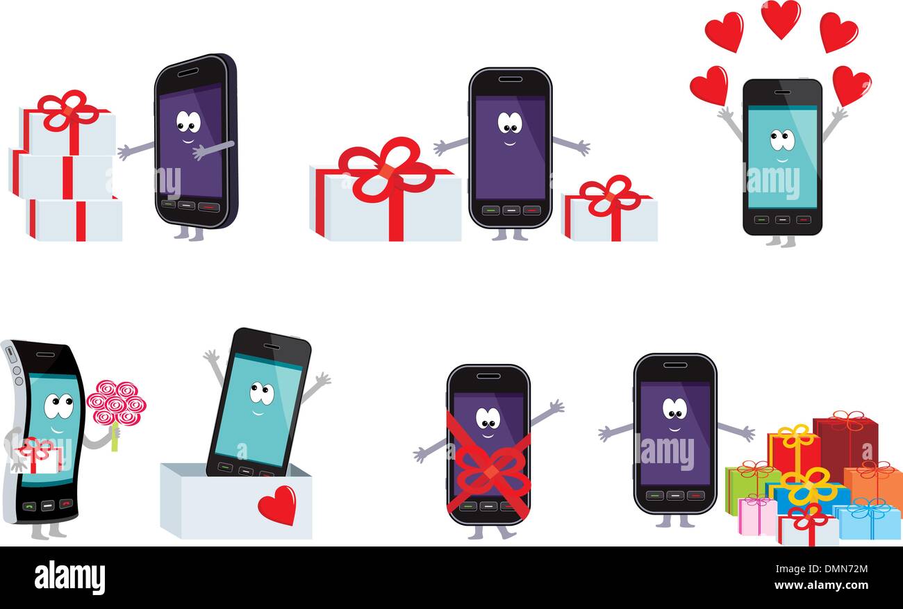 Gift a flowers Stock Vector Images - Alamy