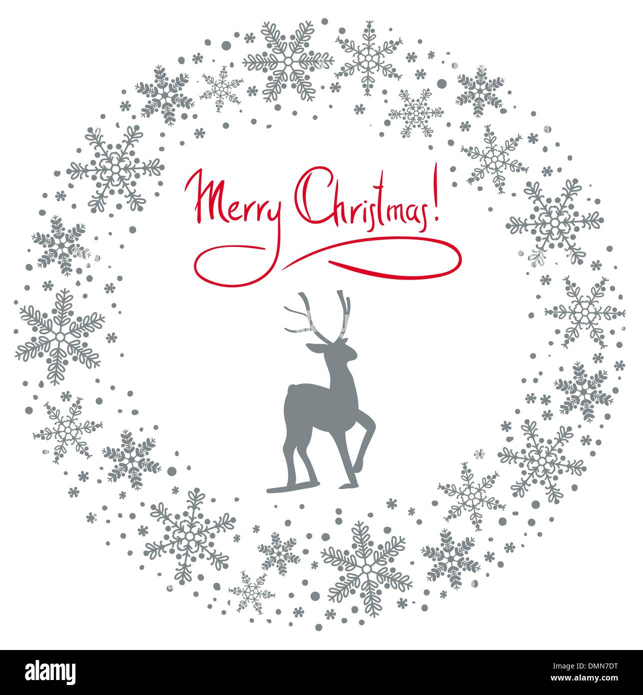 Christmas frame design snow Stock Vector Images - Alamy