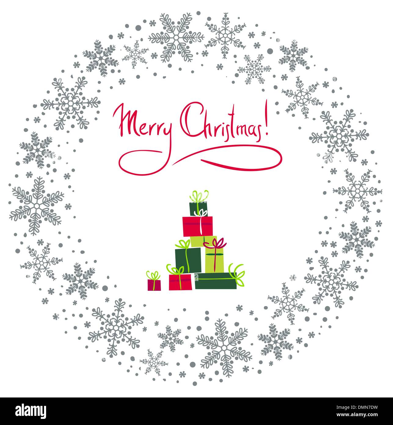 Merry christmas frame cute Cut Out Stock Images & Pictures - Alamy