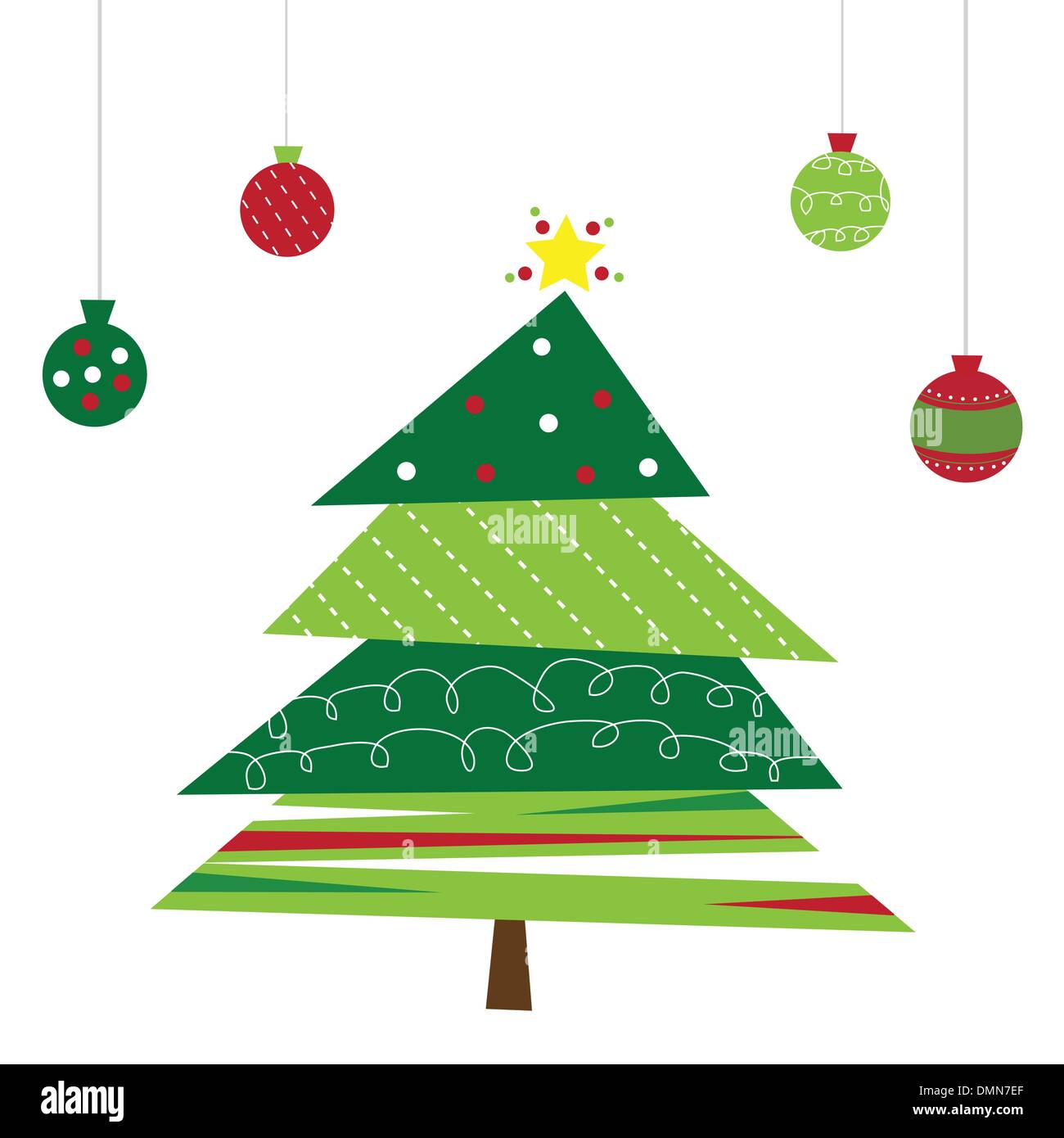Tree trees ornaments Stock Vector Images - Alamy