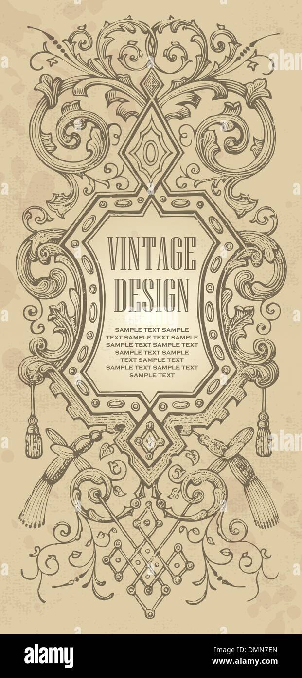 Vintage frame design (vector Stock Vector Image & Art - Alamy