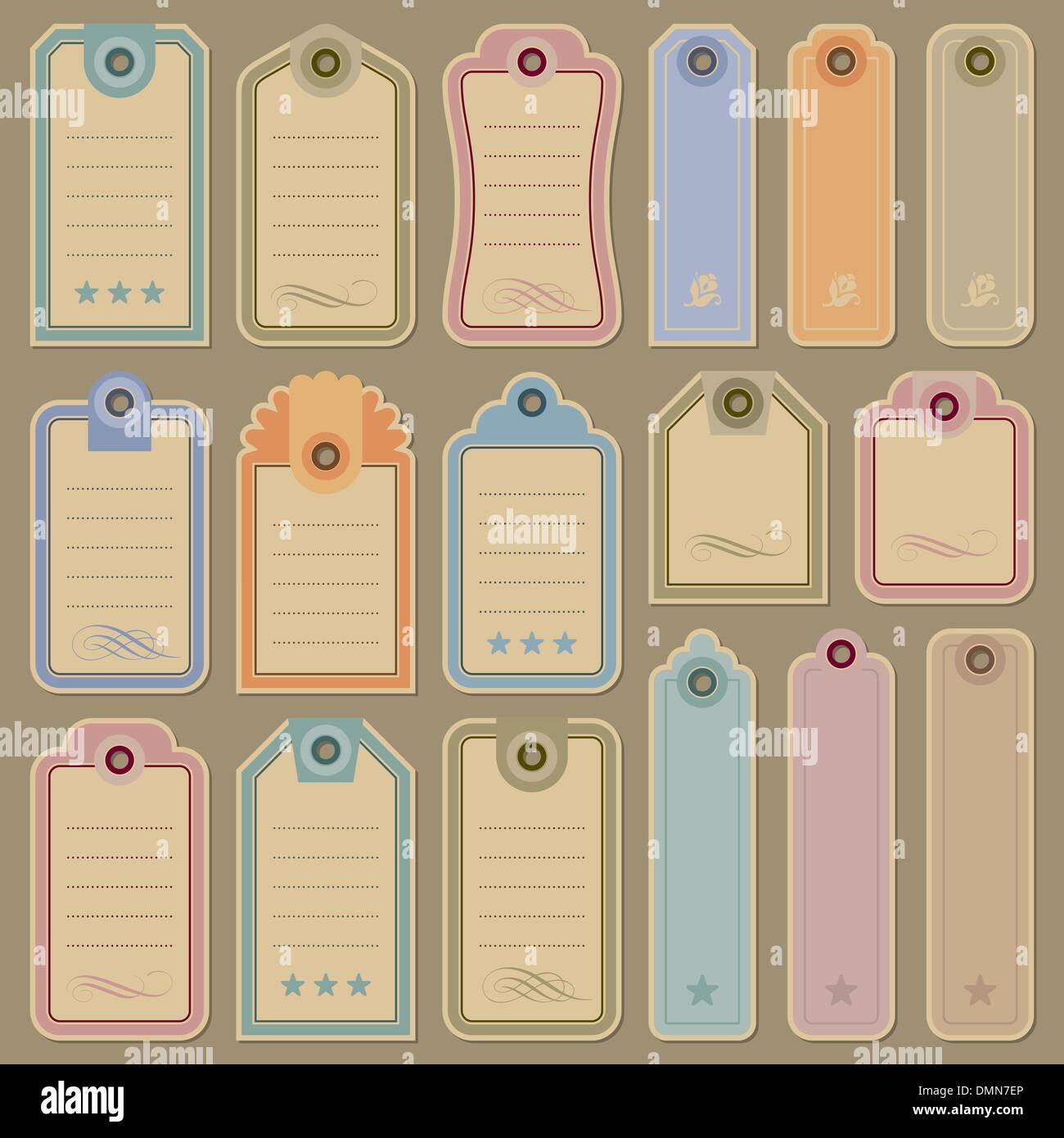 Blank tags set (vector Stock Vector Image & Art - Alamy