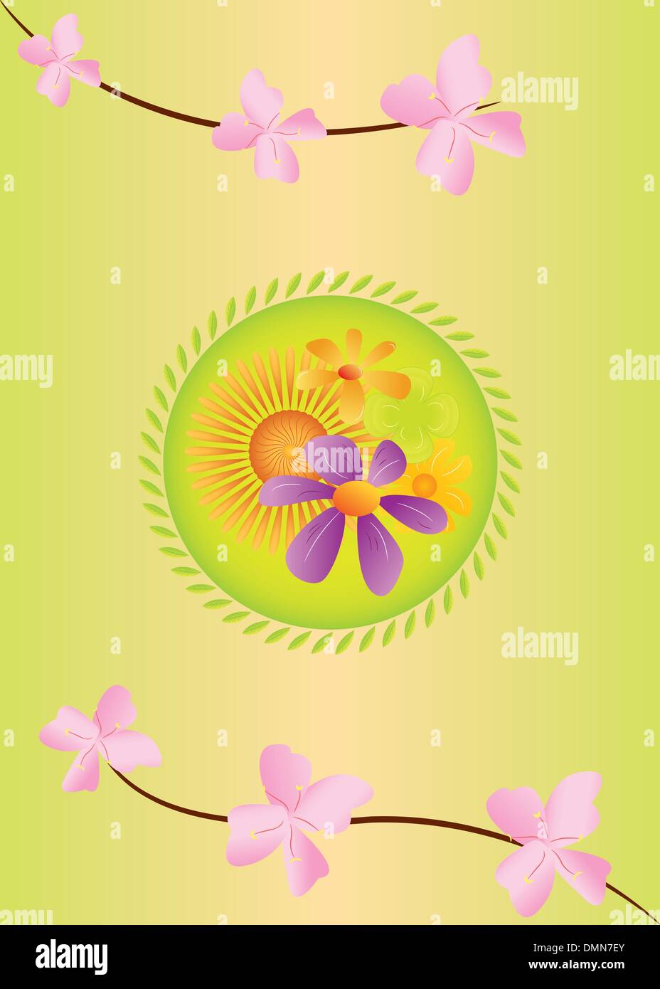 Pretty spring flower Stock Vector Images - Alamy