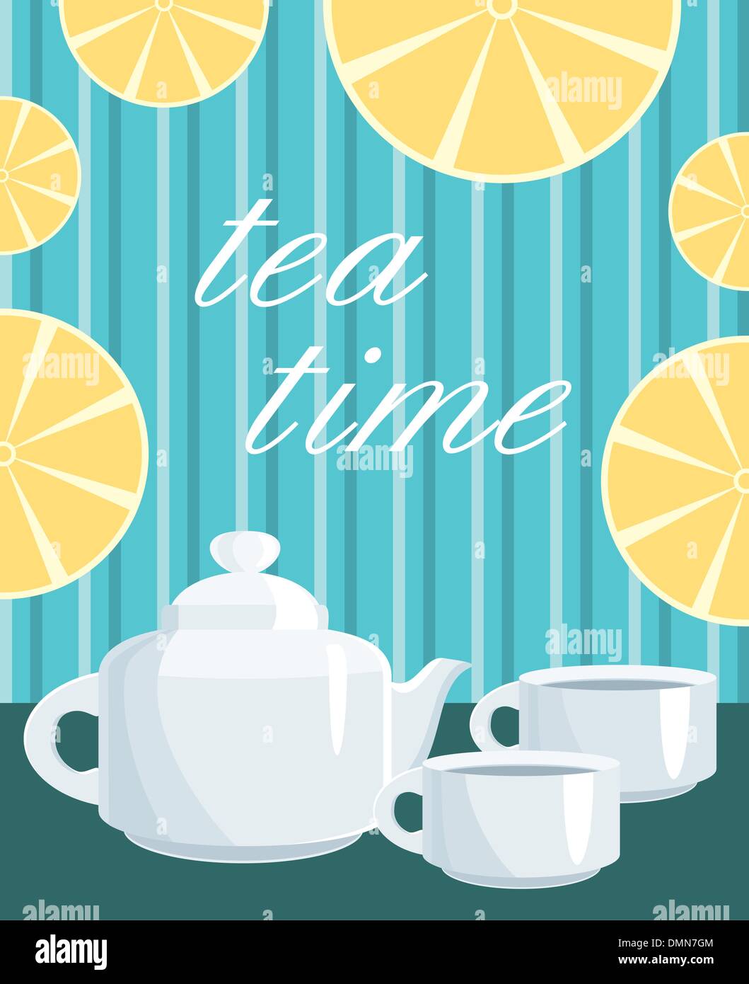 Card. Menu Tea service Stock Vector Image & Art - Alamy