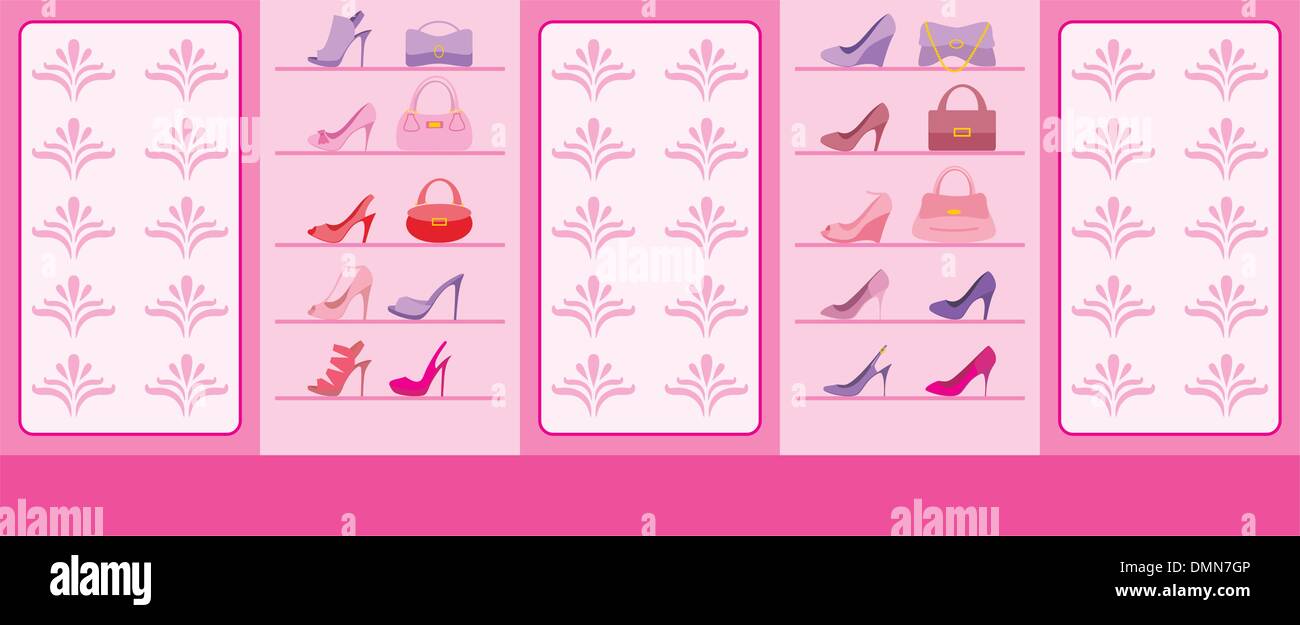 Fashion retail interior Stock Vector Images - Alamy