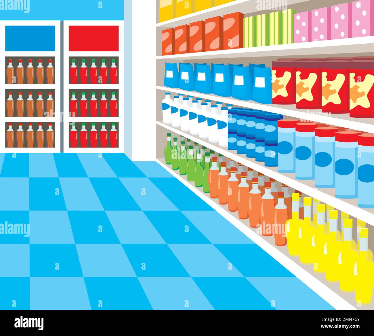 Grocery Store Aisle Clipart