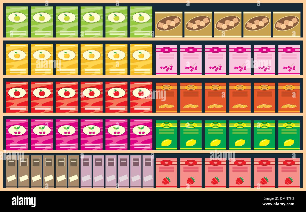 Variety of products Stock Vector Images - Alamy