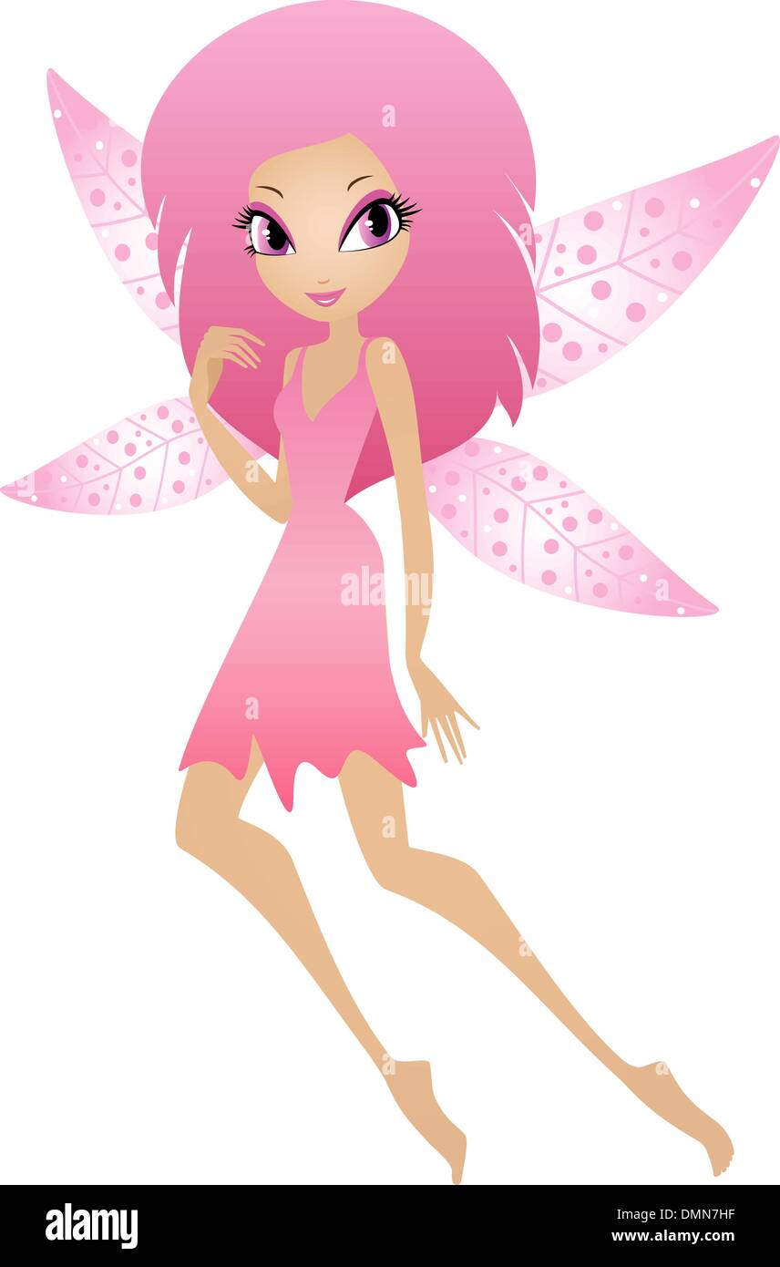Fairy on a white background Stock Vector Image & Art - Alamy
