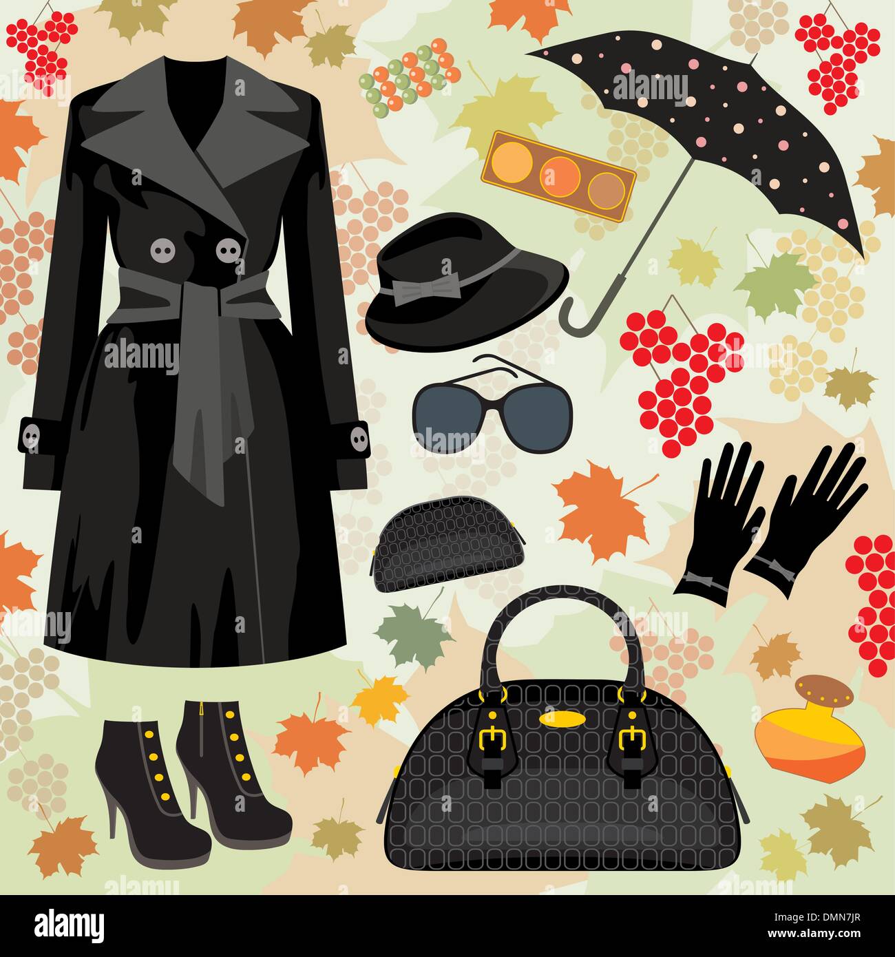 Autumn fashion set Stock Vector Image & Art - Alamy