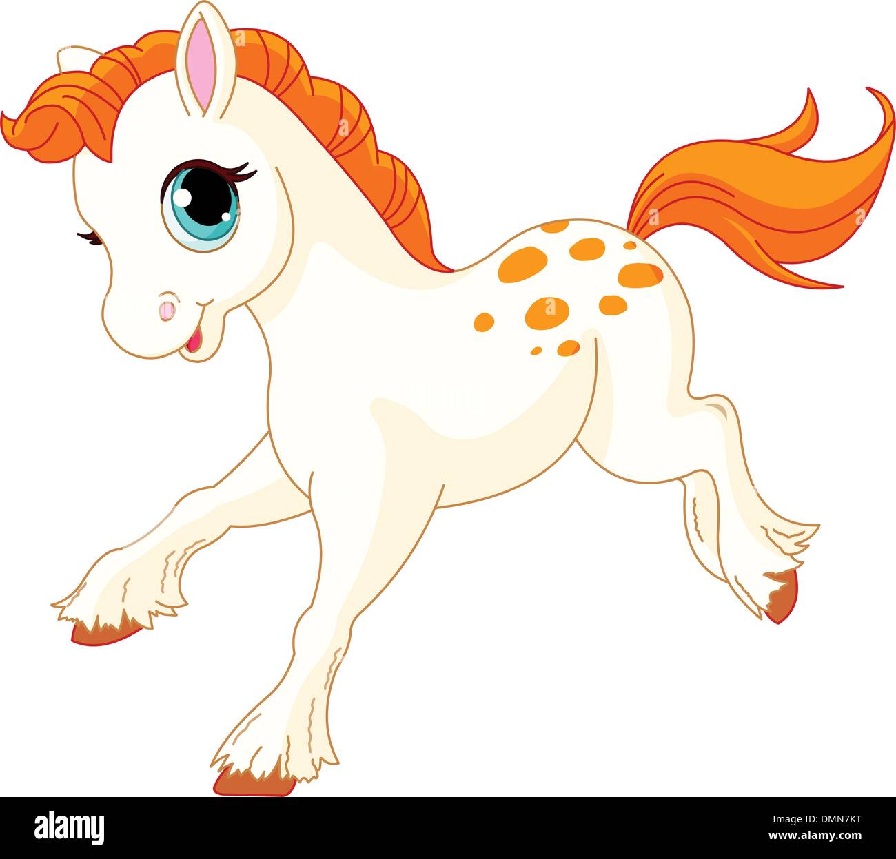 Cute little baby horse Stock Vector Images - Alamy