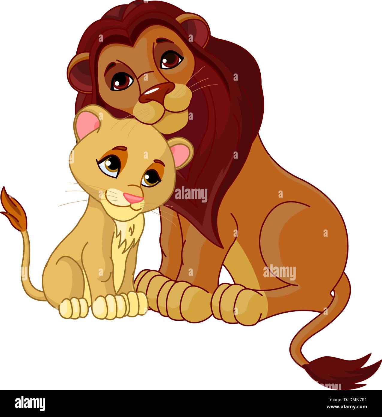 For her family lion Stock Vector Images - Alamy