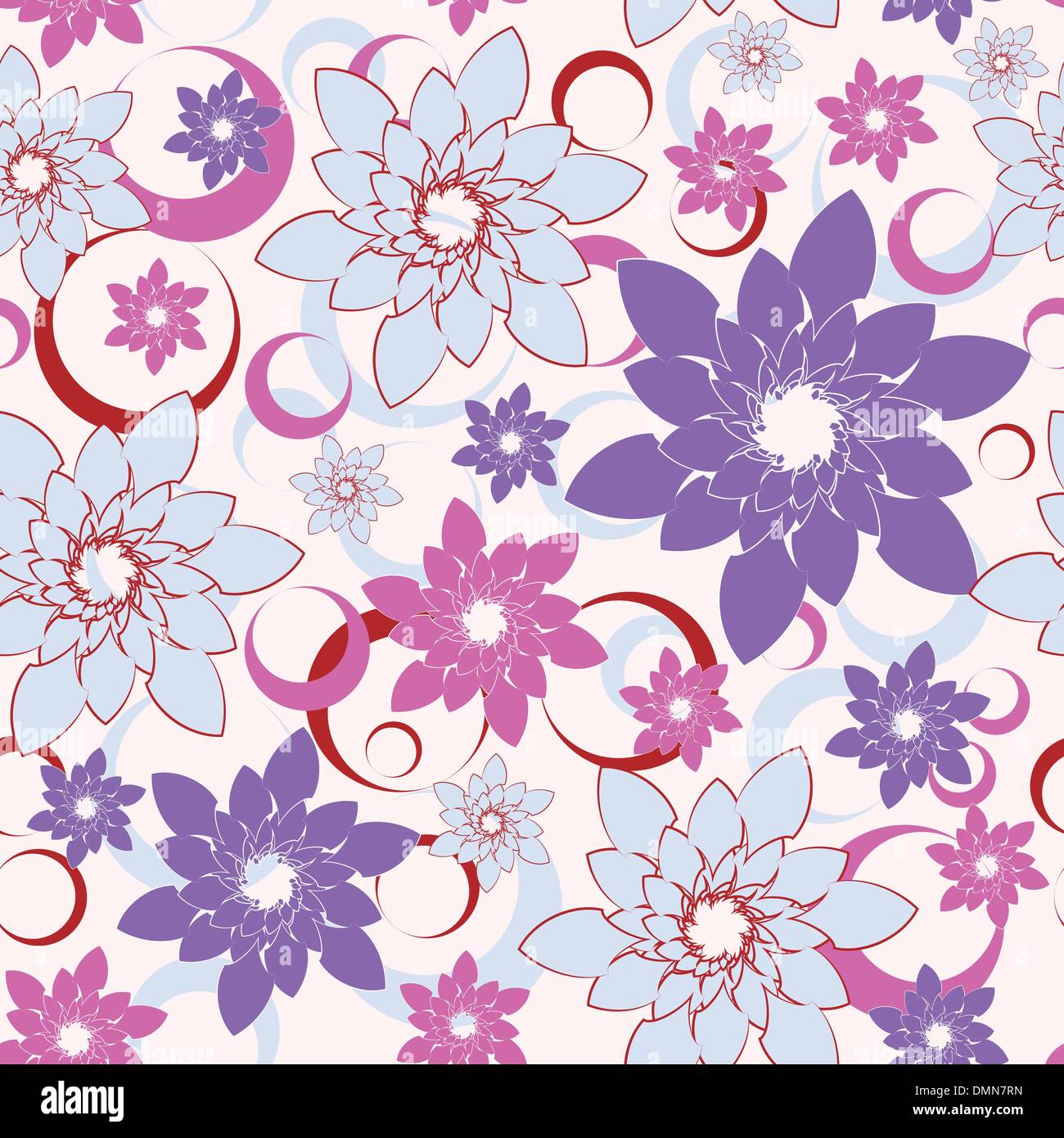 Flower seamless background Stock Vector Image & Art - Alamy
