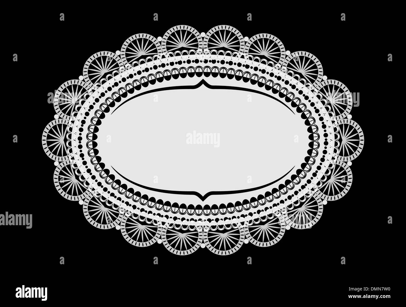 Doily vectors hi-res stock photography and images - Alamy