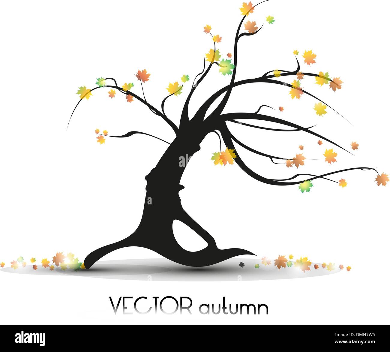 Tree plant wood old growth environment Stock Vector Images - Alamy